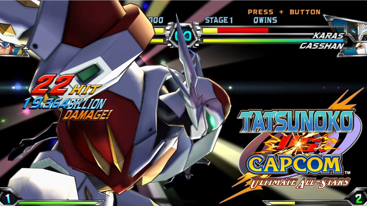 Tatsunoko Vs Capcom Arcade Mode Ft Tekkaman Blade Zero Youtube