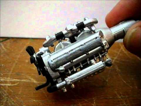 Tamiya Toyota Supra engine - YouTube