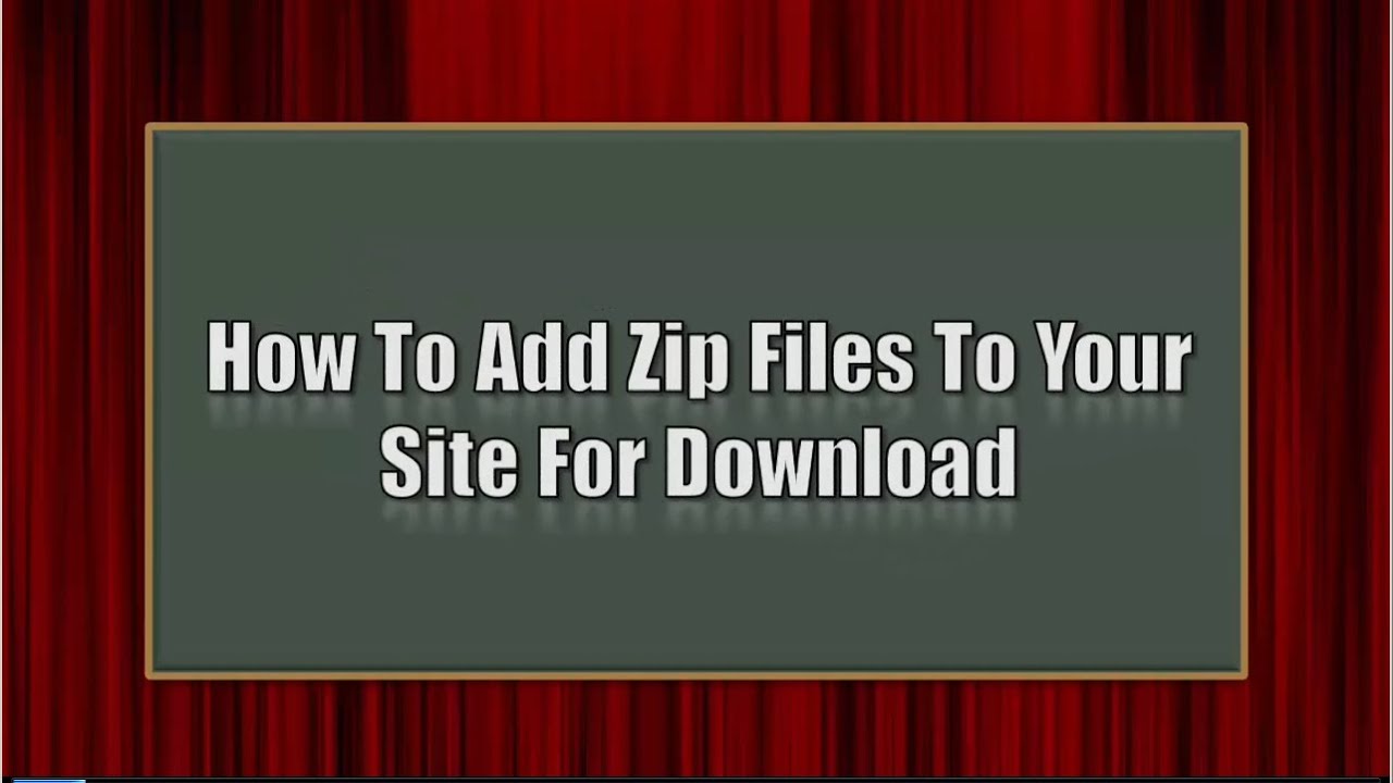 How To Add Attach A Zip File To A Website For Downloading YouTube how-to-add-attach-a-zip-file-to-a-website-for-downloading-youtube