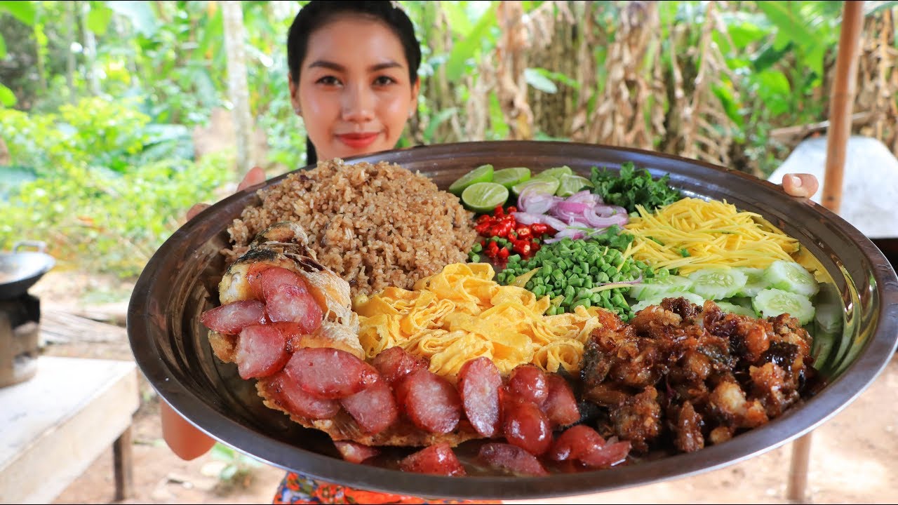 Yummy cooking Fry rice with shrimp paste recipe - Natural Life TV - YouTube