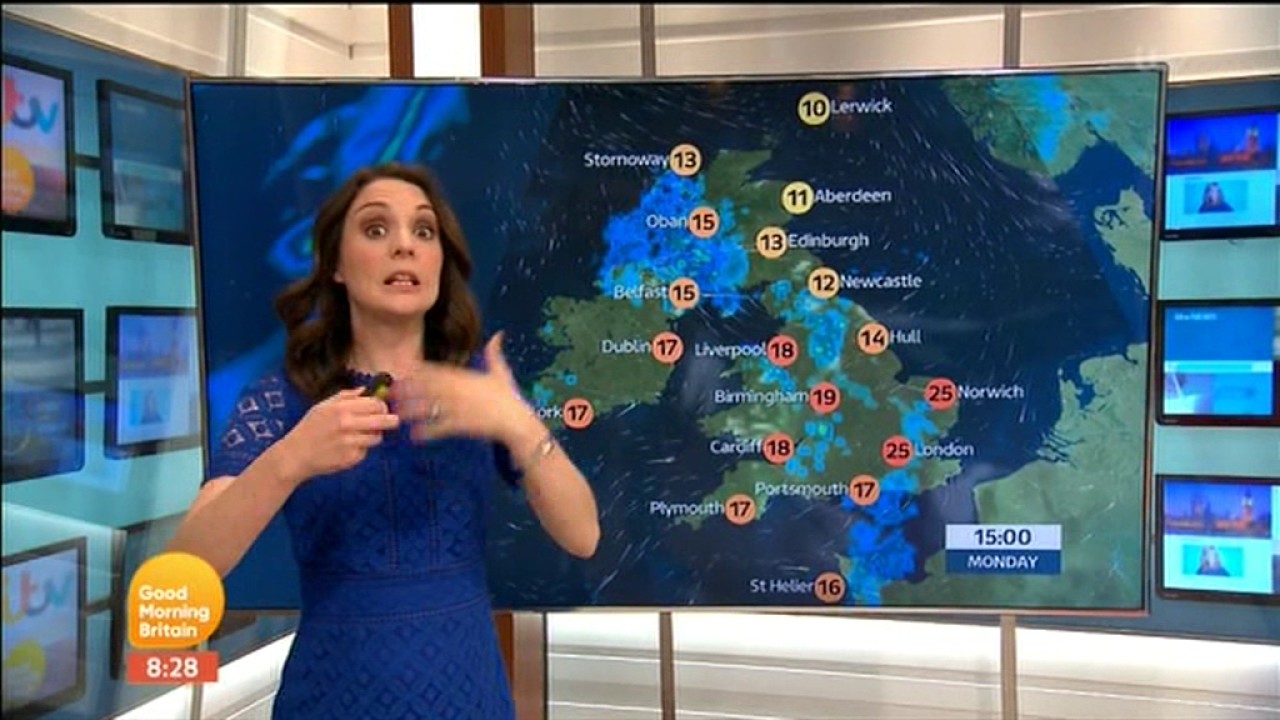 Laura Tobin GMB Weather 2017 05 29 - YouTube
