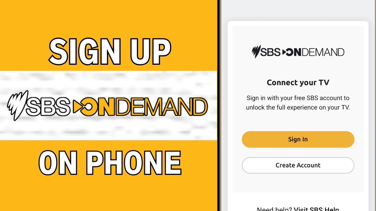 How To Sign Up SBS On Demand Account | www.sbs.com.au Sign in - YouTube