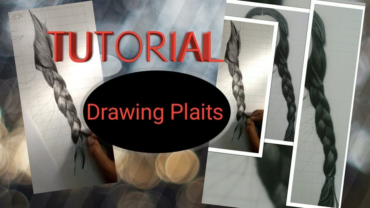 How To Draw A Braid/Plait: Step By Step Realistic Hair Drawing - YouTube