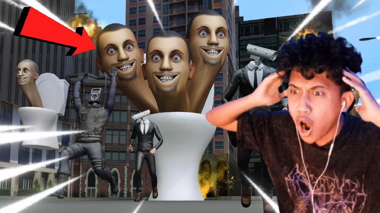 AKU REACTION SKIBIDI EPISODE 1 - 50 TOILET! - YouTube