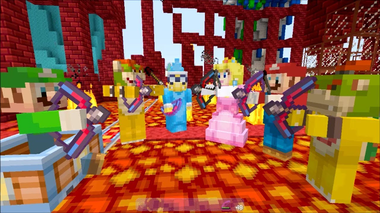 Minecraft Switch - NEW Super Mario Adventures - ARROW SHOWDOWN MINIGAME ...