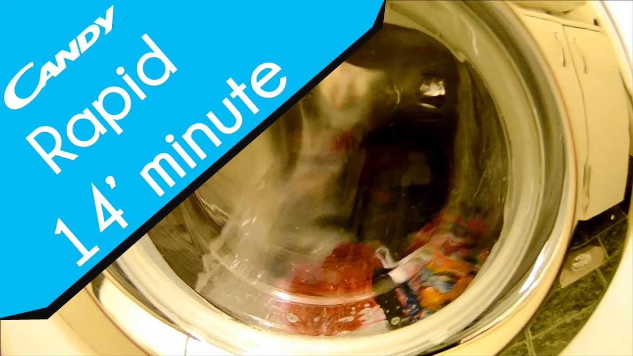 Candy GrandO Simply|Fi washing machine - Rapid 14 minute wash - YouTube