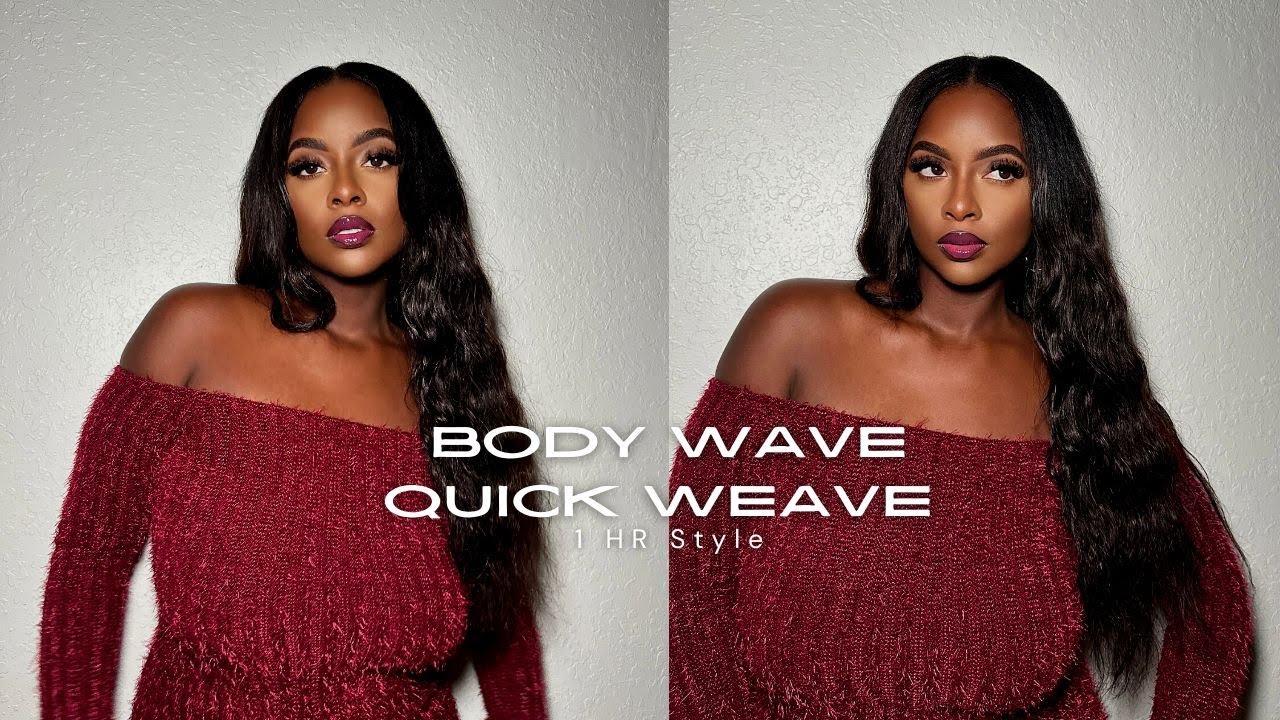 I TRIED A QUICK WEAVE | Easy Install | Looks like a sew in | Body Wave ...