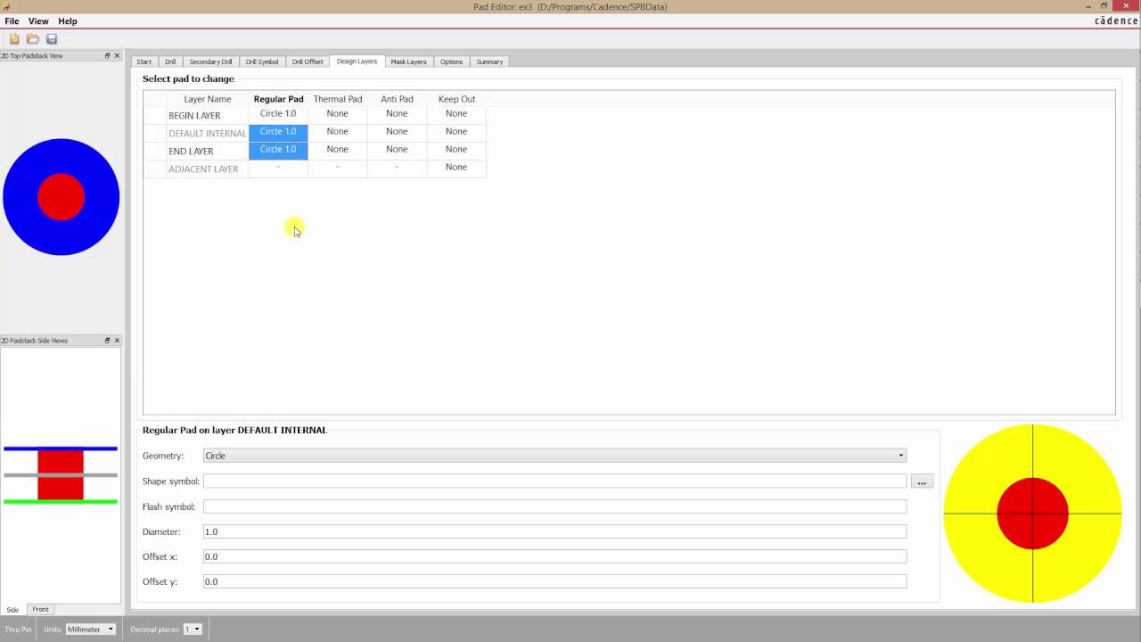Allegro PCB Designer 17.2. Padstack Editor, основные приемы. - YouTube