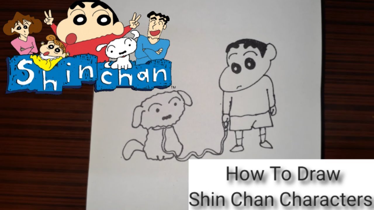 How To Draw Shinchan Cartoon | Shinchan | Nene | kazama | Masao | Boo ...