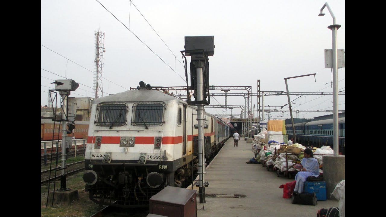 Indian Railways Passenger Electric Locomotives in Action : WAP1 WAM4 ...