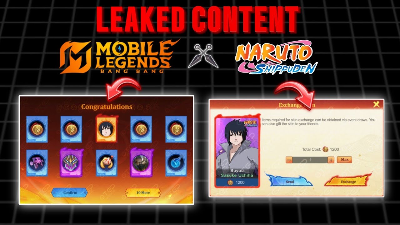 MLBB x Naruto Collaboration Sneak Peek | Upcoming Skins & Features ...