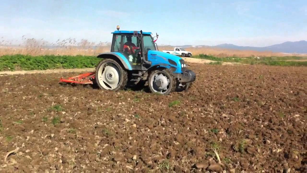 Landini vision 100 + cultivator - YouTube