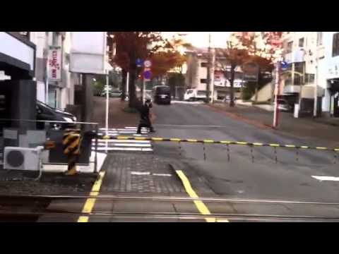 Red Light on Japan Crossing Guard - YouTube