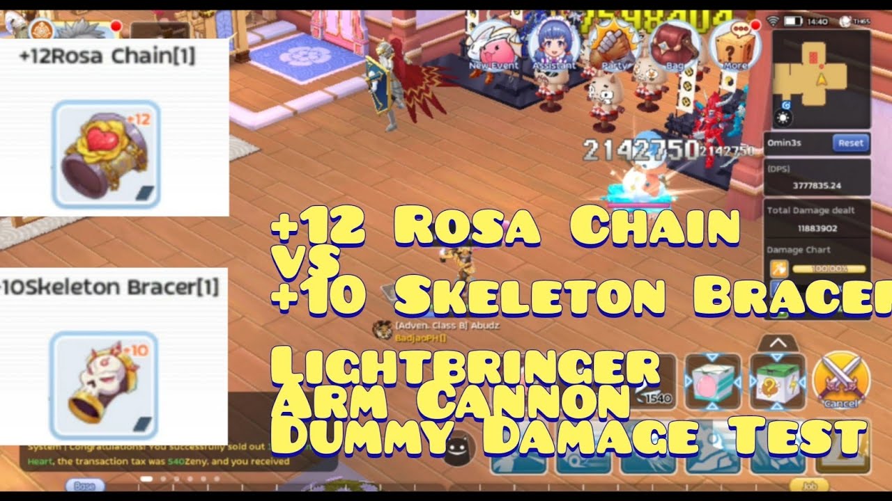 Ragnarok Mobile Best Off Hand | +12 Rosa Chain vs +10 Skeleton Bracer ...