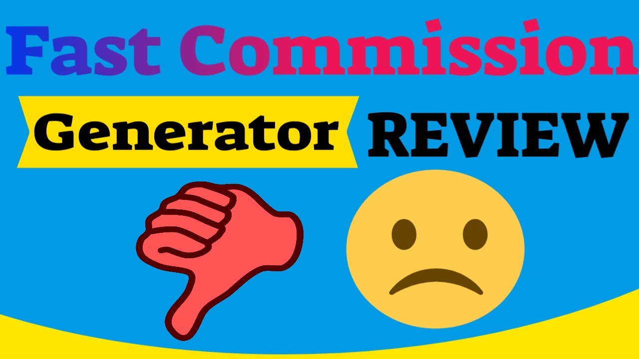 Fast Commission Generator - Shiny Objects = No Money!!! - YouTube