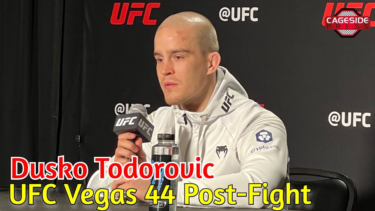 UFC Vegas 44: Dusko Todorovic Post-Fight Scrum - YouTube