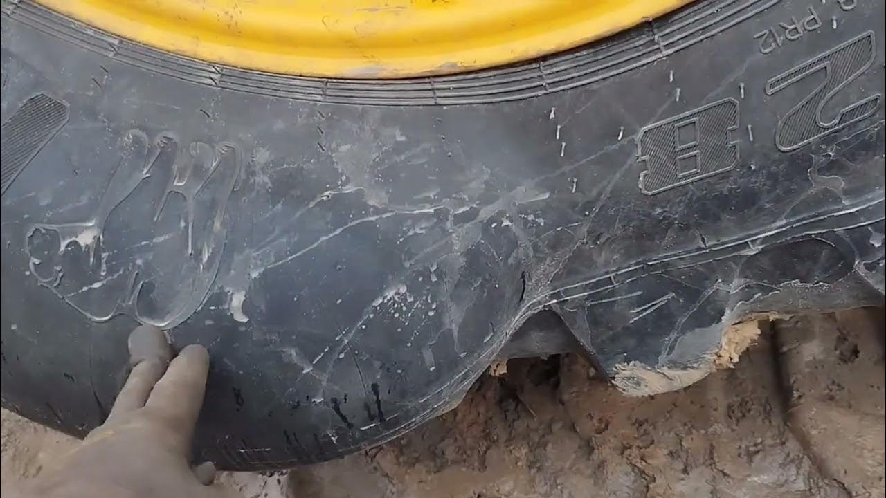 тракторная шина Нортек 16.9-28. Отслоение бескамерного слоя и ...