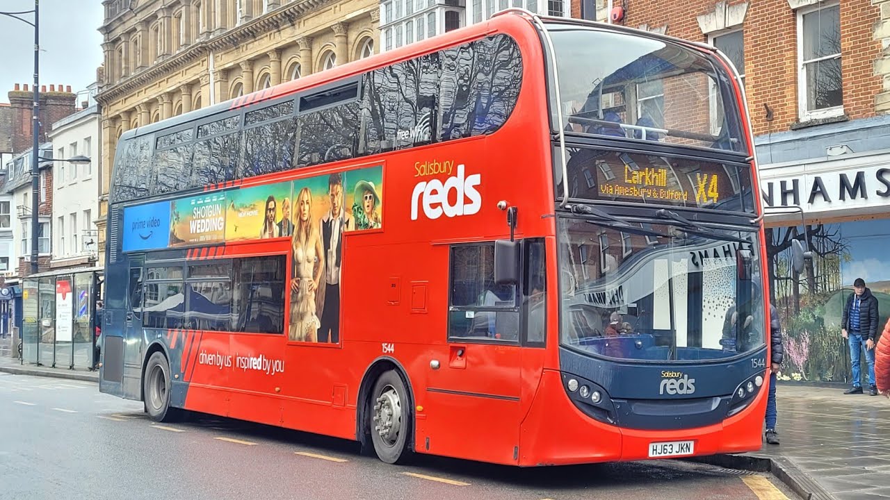 [HD WS] Go-Ahead Salisbury Reds 1544 (HJ63 JKN) On The X4 - YouTube