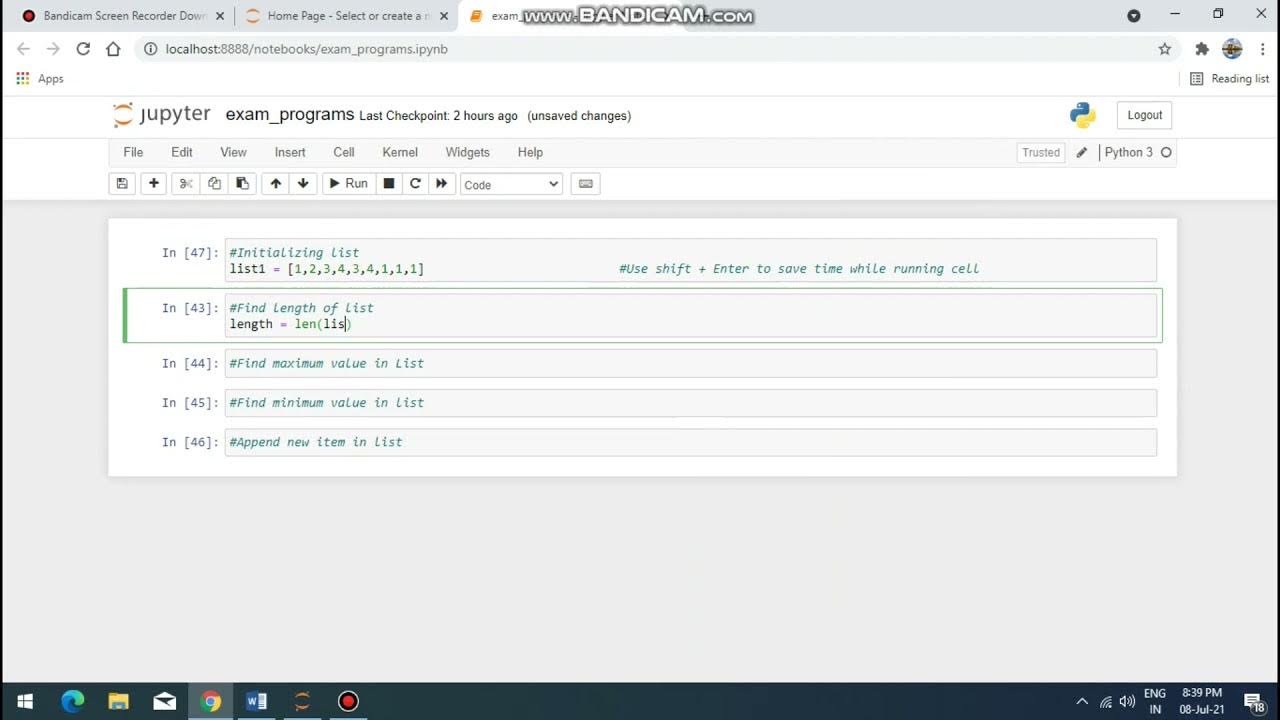 Python - Lists Functions! | part-1 | #shorts - YouTube