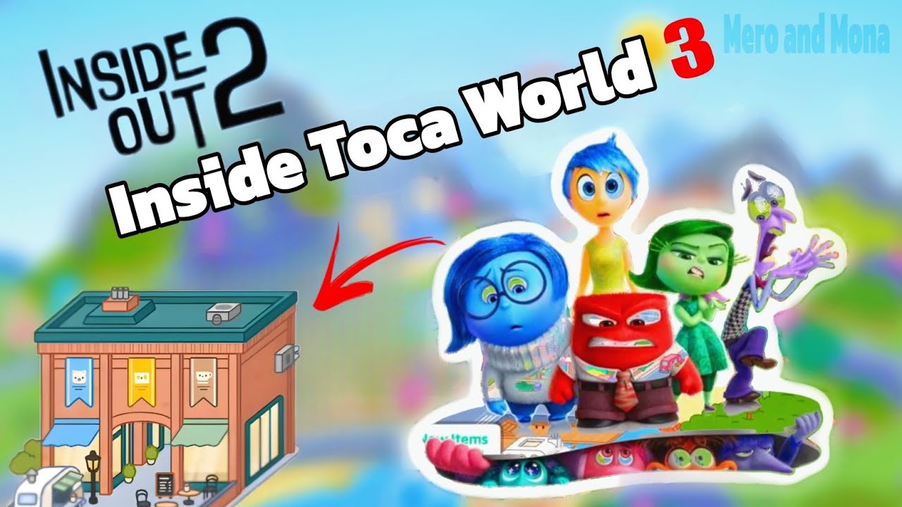 Inside out 2 inside toca boca 😱 PART 3: Each room is a different ...