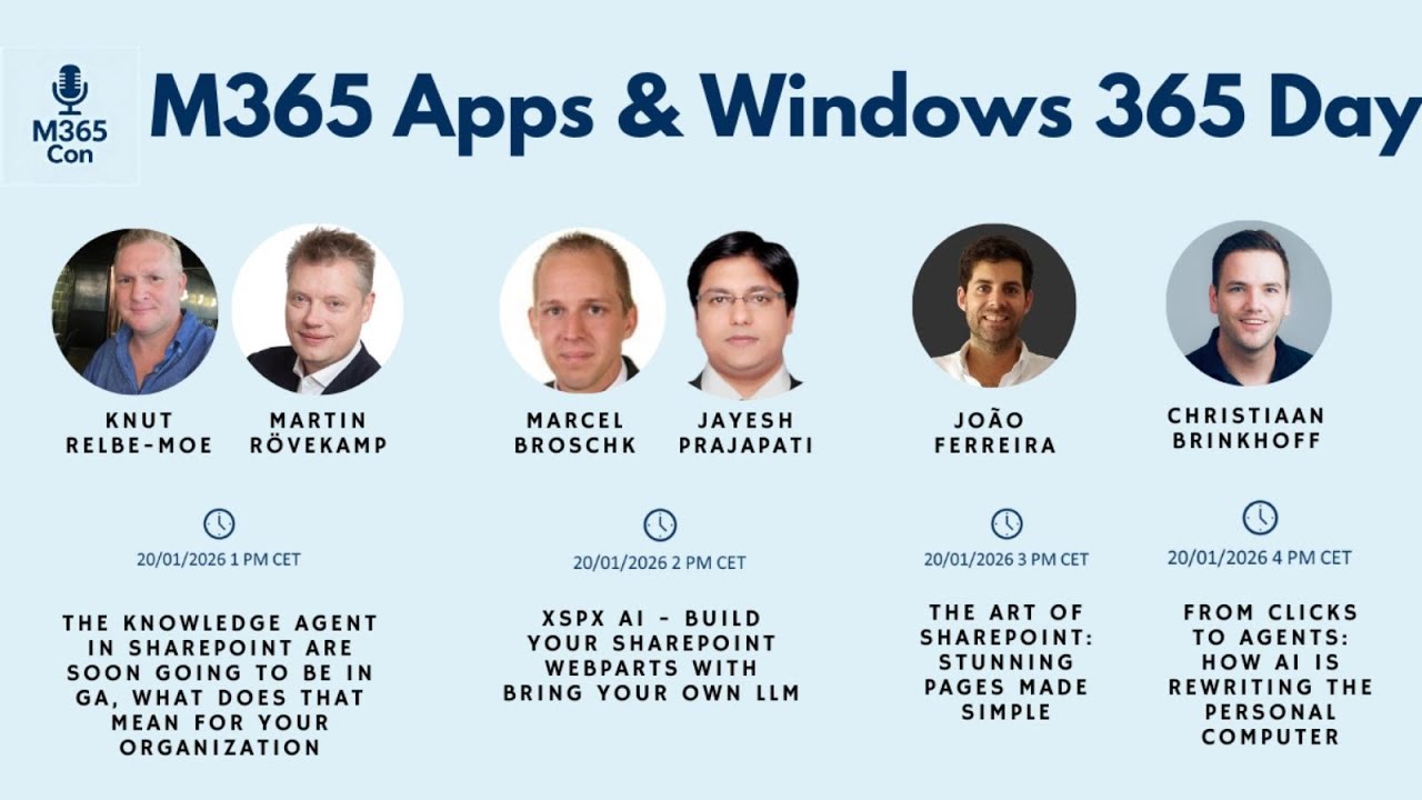 M365 Con Apps & Windows 365 Day (Part 2) 📱 - YouTube