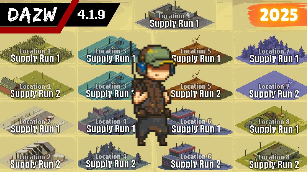 All 9 Locations Supply Run 1 (Hard) & 2 📦 DAZW 2025 Dead Ahead: Zombie ...
