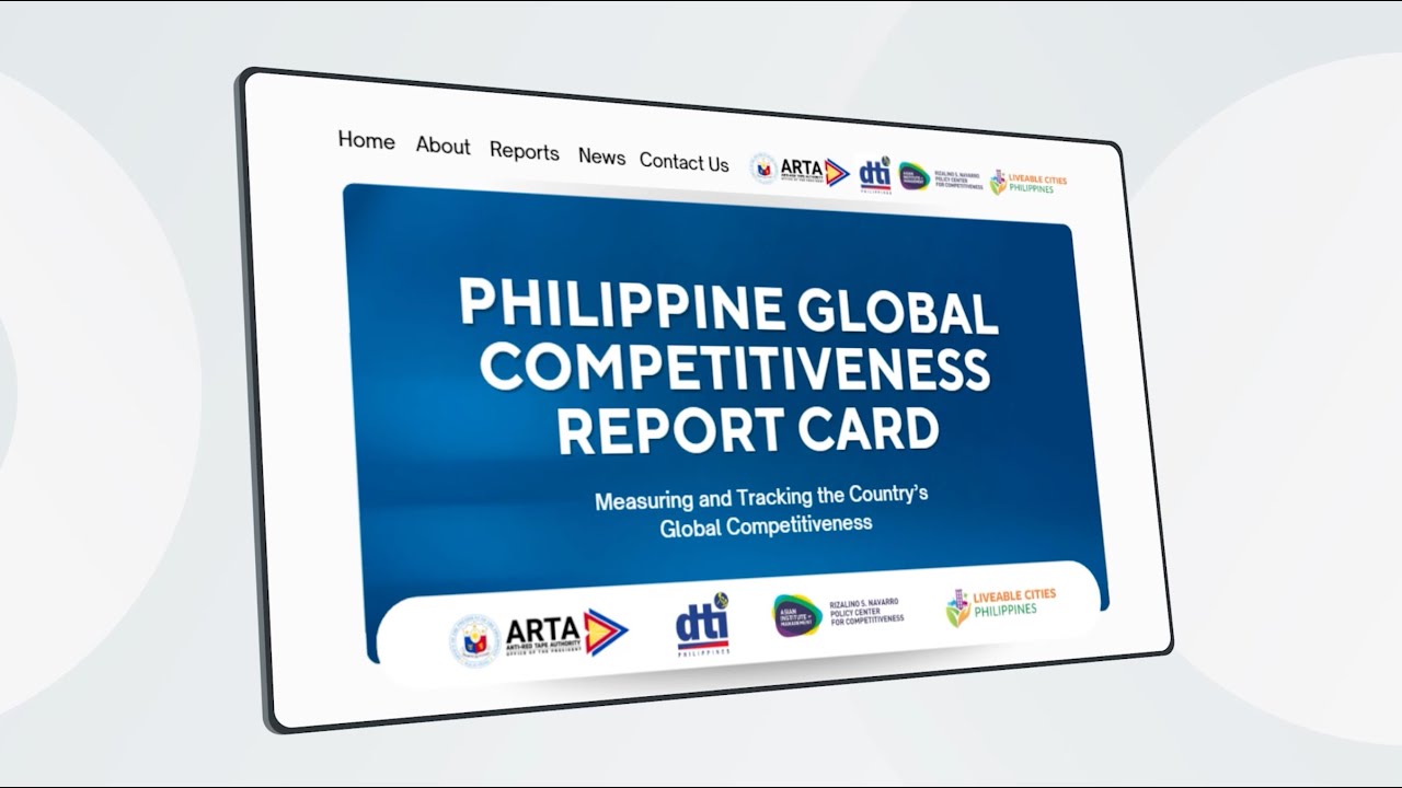 Philippine Global Competitiveness Report Card - YouTube
