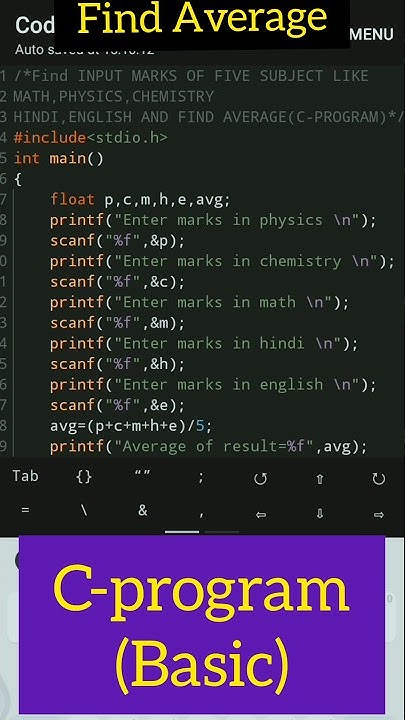 👉FIND (AVERAGE)???💥💥C-programming basic #coding #coder #programminglanguage #shortsfeed #shorts ...