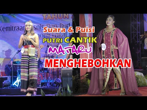 Puisi dan Suara Putri Cantik Mataru Menghebohkan Penonton