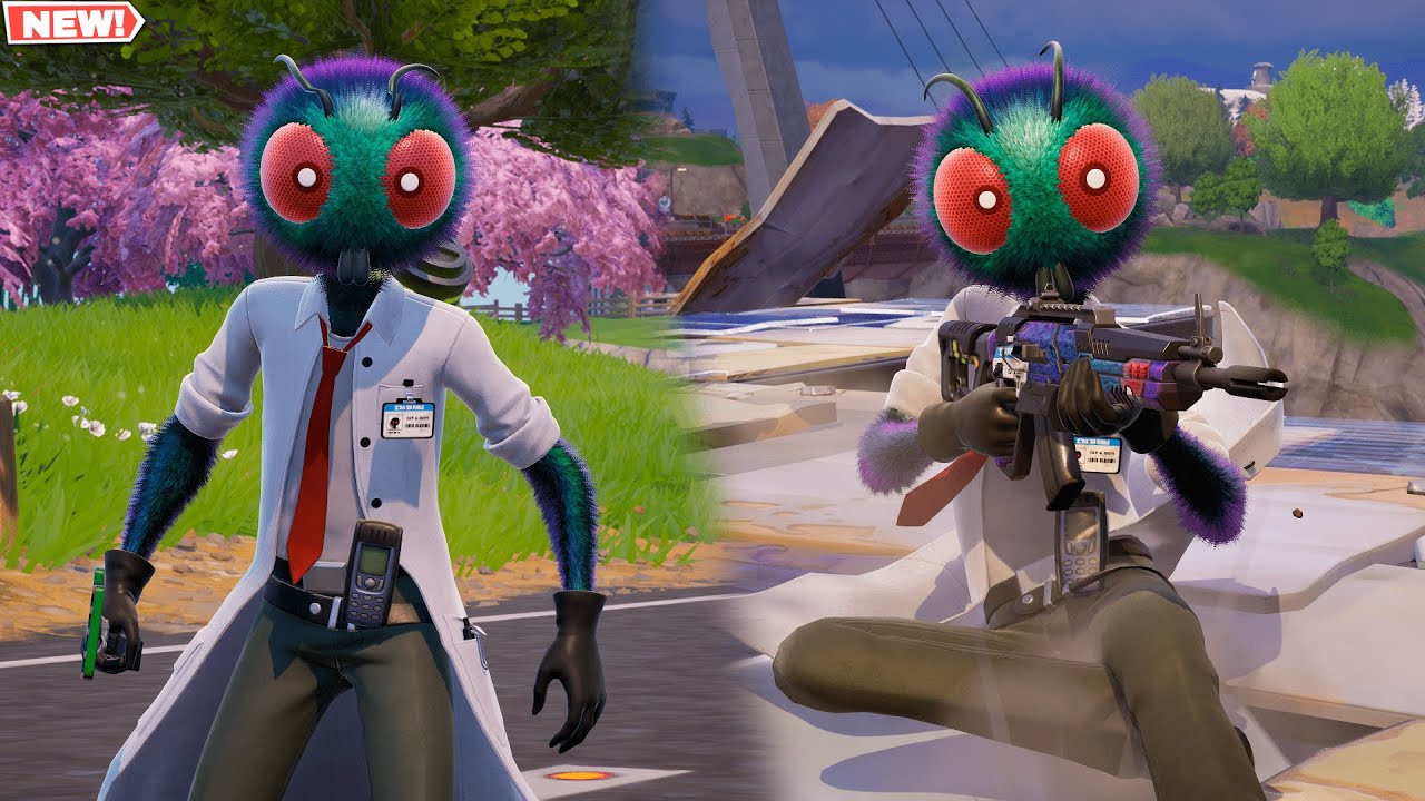 Fortnite Dr. Theodore Flyesbee Skin GAMEPLAY! - YouTube
