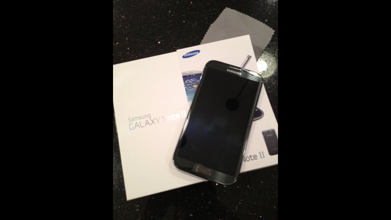 Sprint Samsung Galaxy Note 2 Unboxing and First Impressions - YouTube