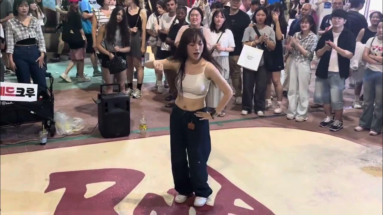 HONGDAE K-POP BUSKING - [aespa] Armageddon (5) - YouTube