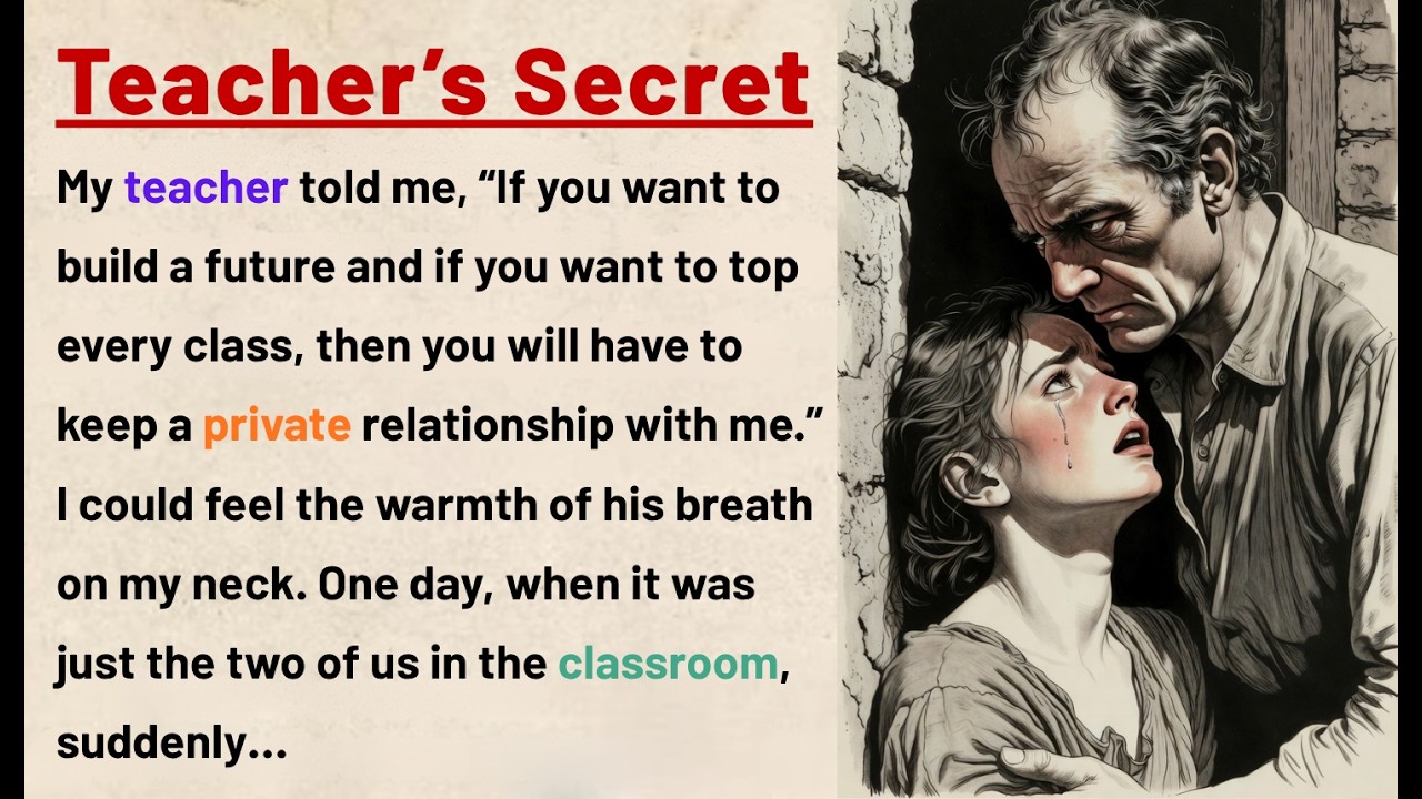 Learn English with Story ⭐ Dark Secret of School Teacher | Emotional ...