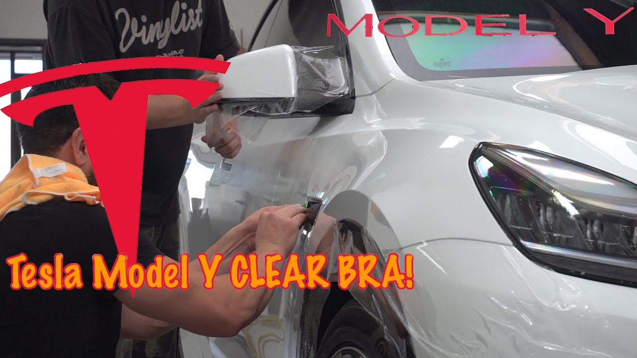 Tesla Model Y Front End PPF (Clear Bra) - YouTube