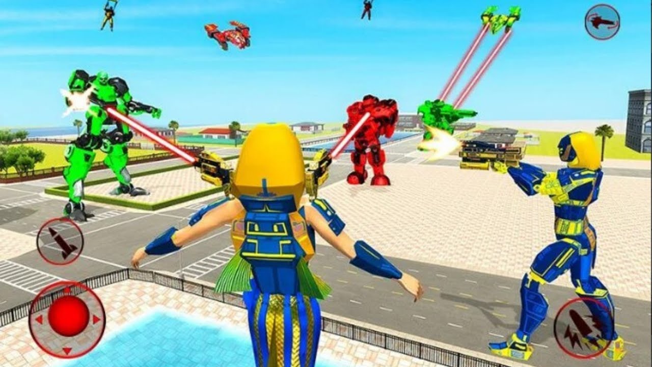 Mermaid Transforming Robot Air Jet Robot War Part 2 Android Gameplay ...