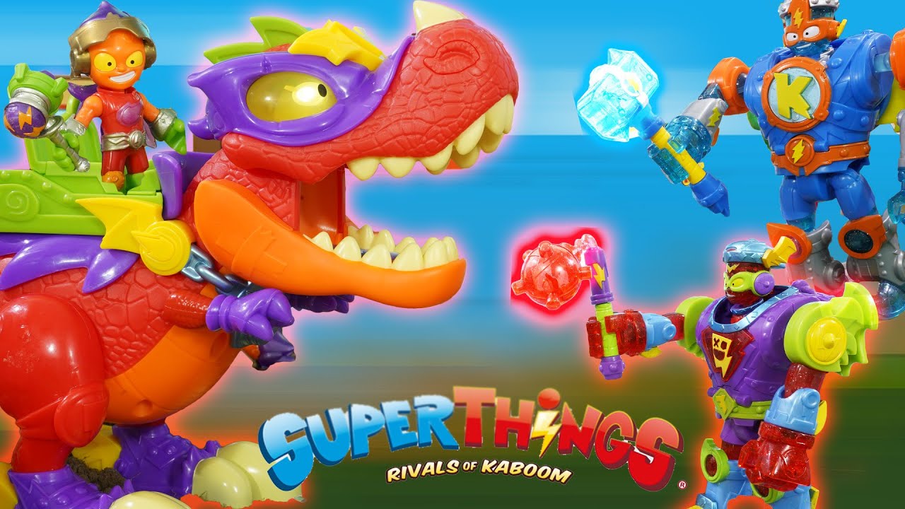 Nowość ! SUPER THINGS . SUPERBOTS⚡ SUPER DINO H-REX vs V-REX...roboty i ...