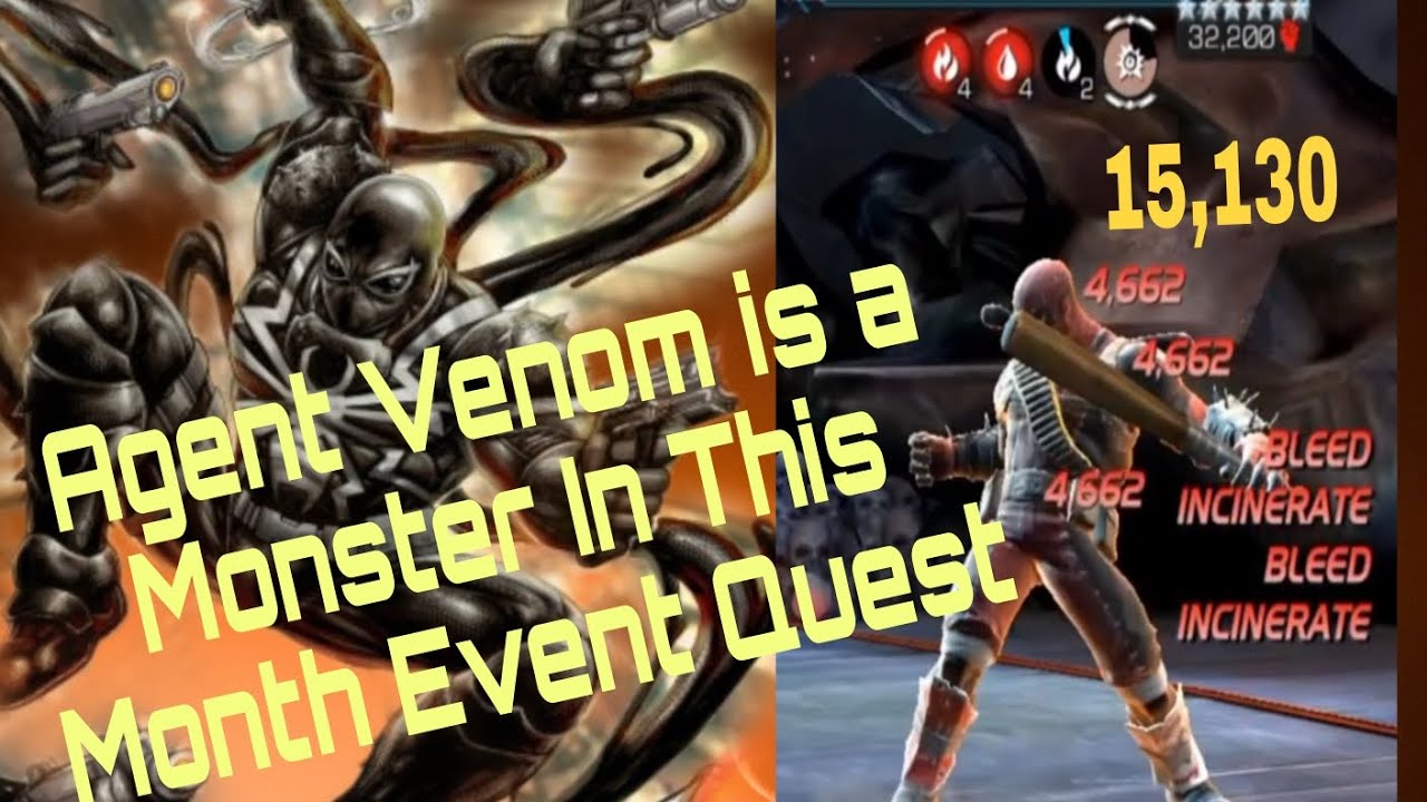Agent Venom God Tier In This month EQ|Scorpion and kraven synergy|Mcoc ...