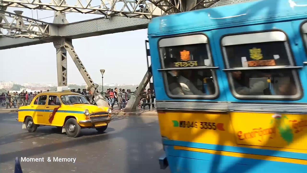 Howrah Bridge to Howrah Ac market Bus Journey - YouTube