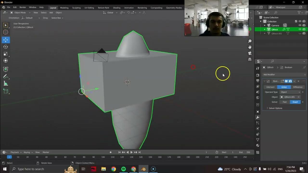 Introduction to Constructive Solid Geometry (Boolean Modifiers) - YouTube