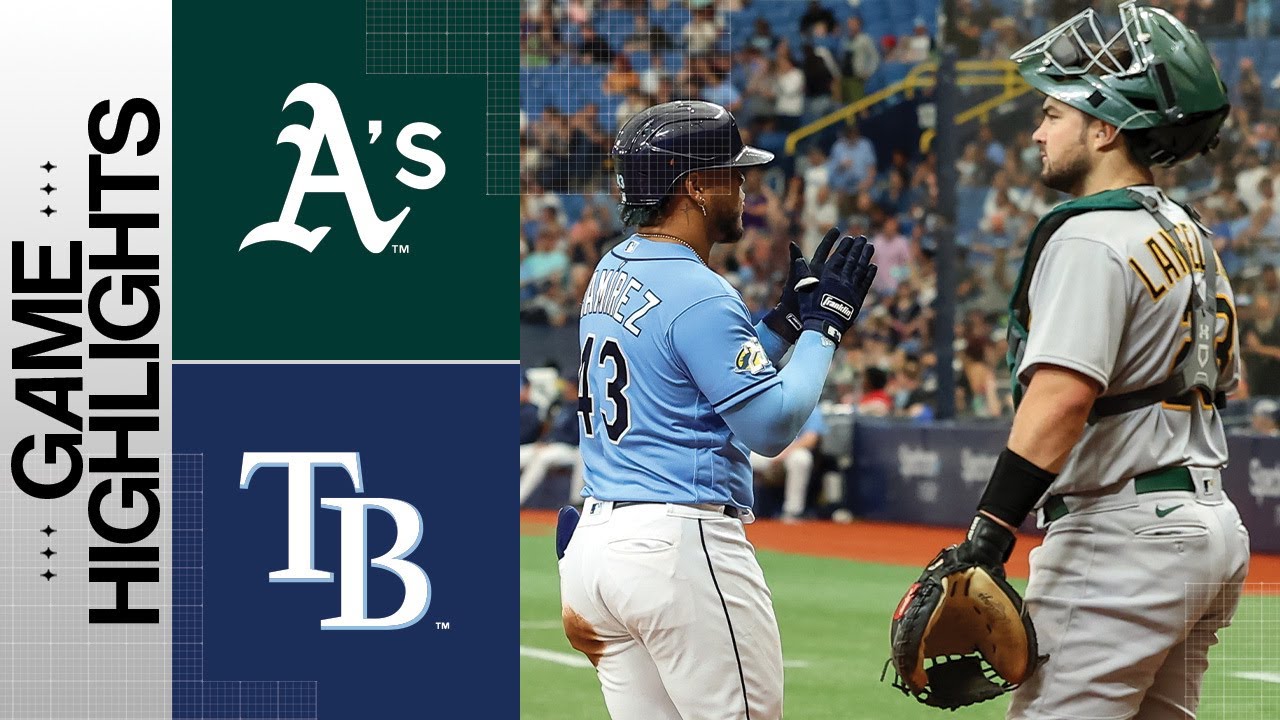 A's vs. Rays Game Highlights (4/9/23) | MLB Highlights - YouTube