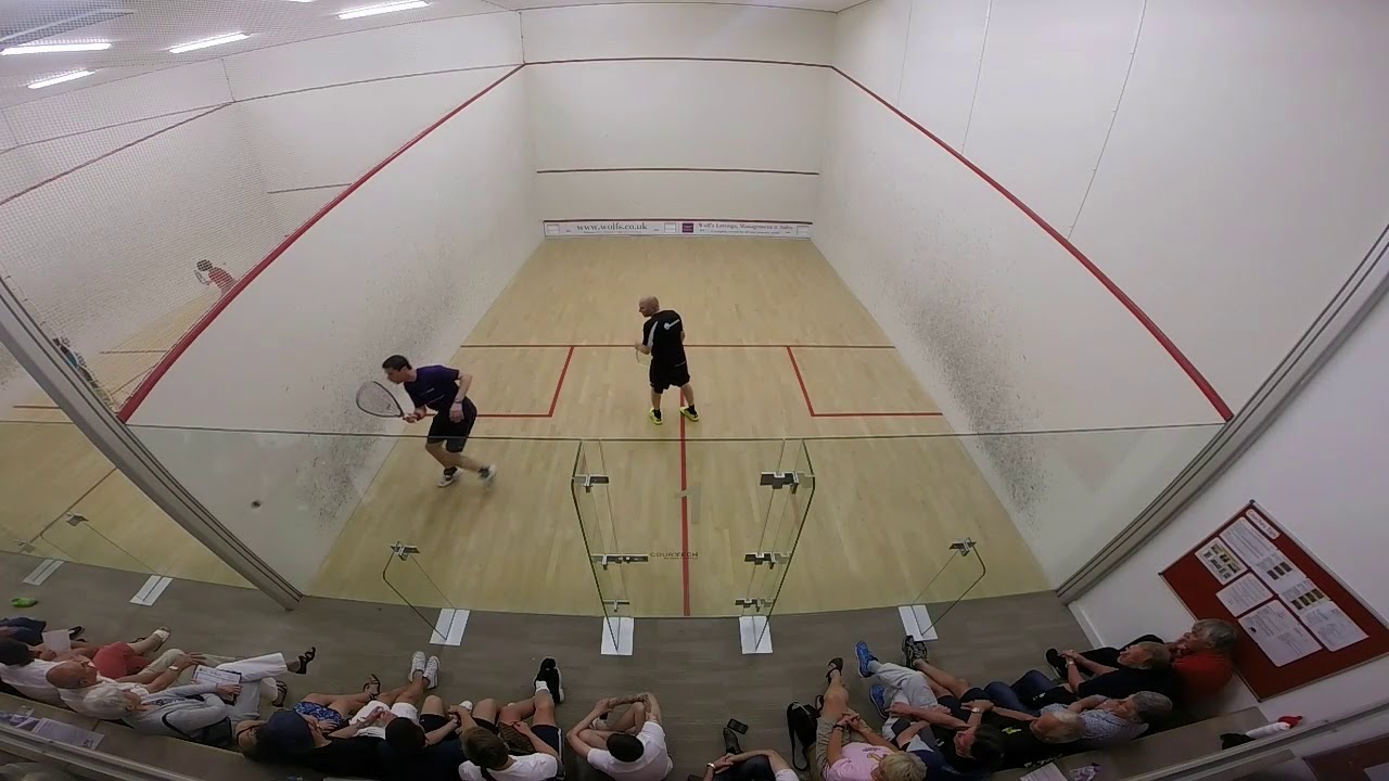 UK RACKETBALL MARK FULLER V TIM VAIL 147 SHOT RALLY - YouTube
