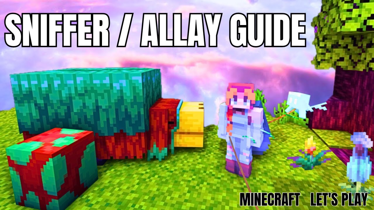 MINECRAFT SNIFFER and ALLAY : How To Find and Building a Farm ...