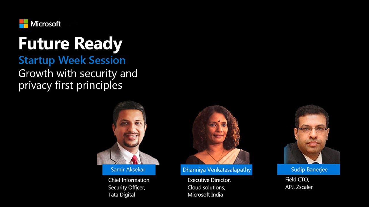 Tata Digital's Samir Aksekar and Zscaler's Sudip Banerjee at Microsoft ...