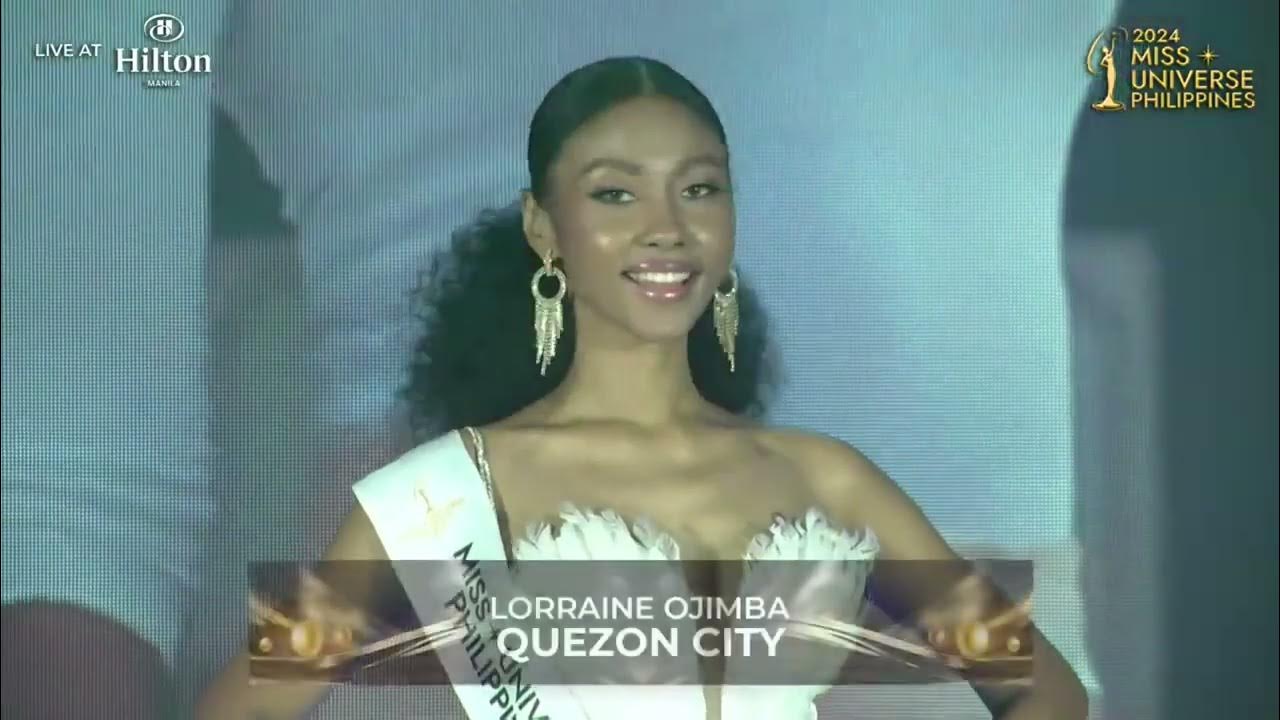 QUEZON CITY - Lorraine Ojimba | Miss Universe Philippines 2024 | Press Presentation - YouTube