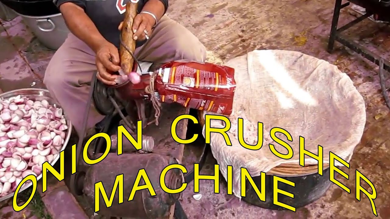 Onion Crushing Machine | Channos Kitchen - YouTube