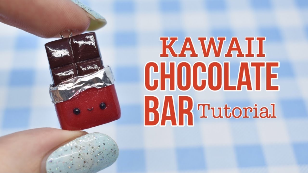 Kawaii Chocolate Bar - Polymer Clay Tutorial - YouTube