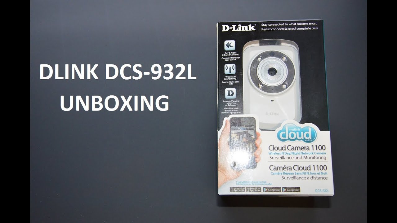 DLink DCS-932L WiFi Camera Unboxing - YouTube