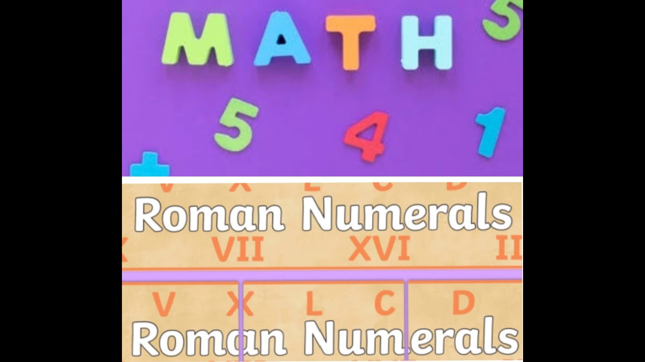 ROMAN NUMERALS 1 TO 25 PART 1 - YouTube