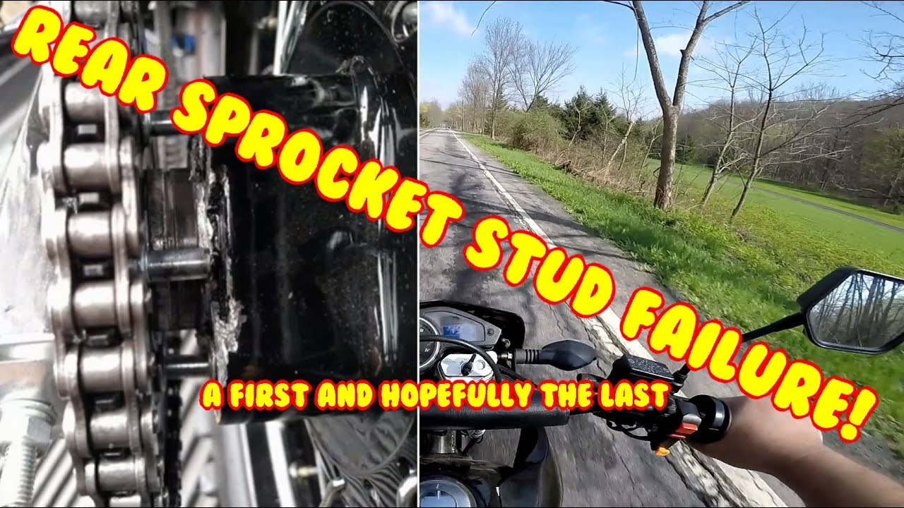 [E39] Hawk rear sprocket Stud failure! And a Little ride to Vee's house ...