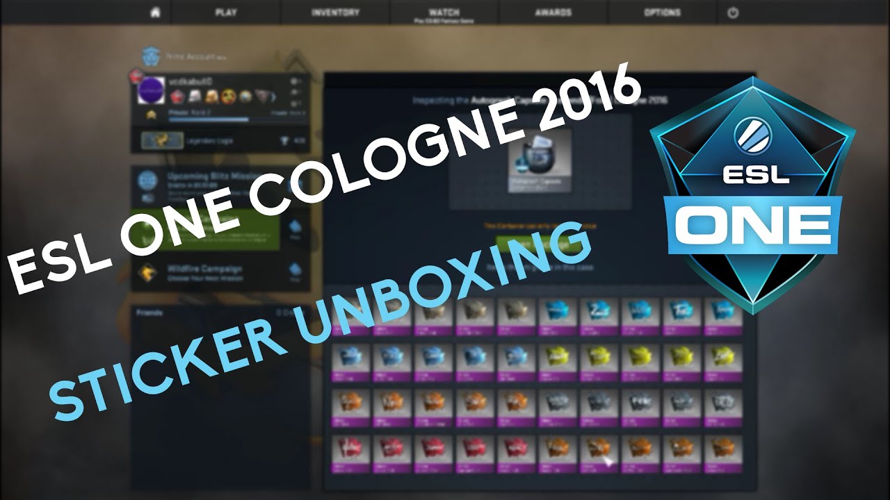 » ESL One Cologne 2016 Sticker Kapseln geöffnet « Case Opening in CS:GO ...